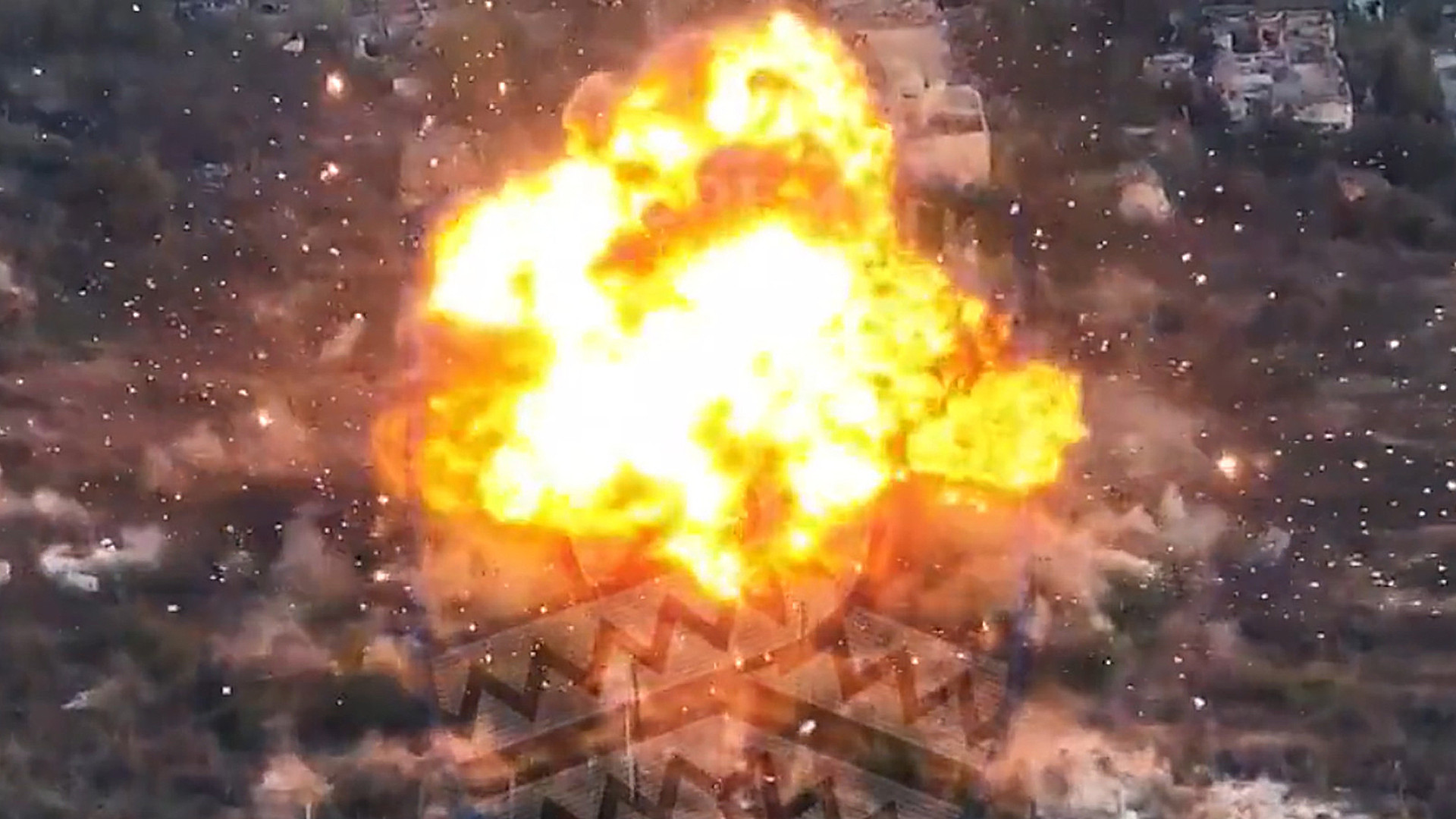 Hand Grenade Explosion Slow Motion In Ukraine, Explosive FPV Drones